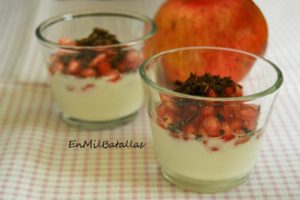 2 postres con granada y yogur - En Mil Batallas